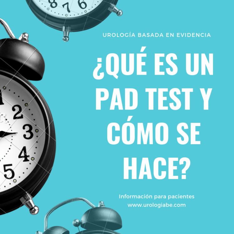 ¿Qué es un pad test y cómo se hace? – Urología Basada en Evidencia